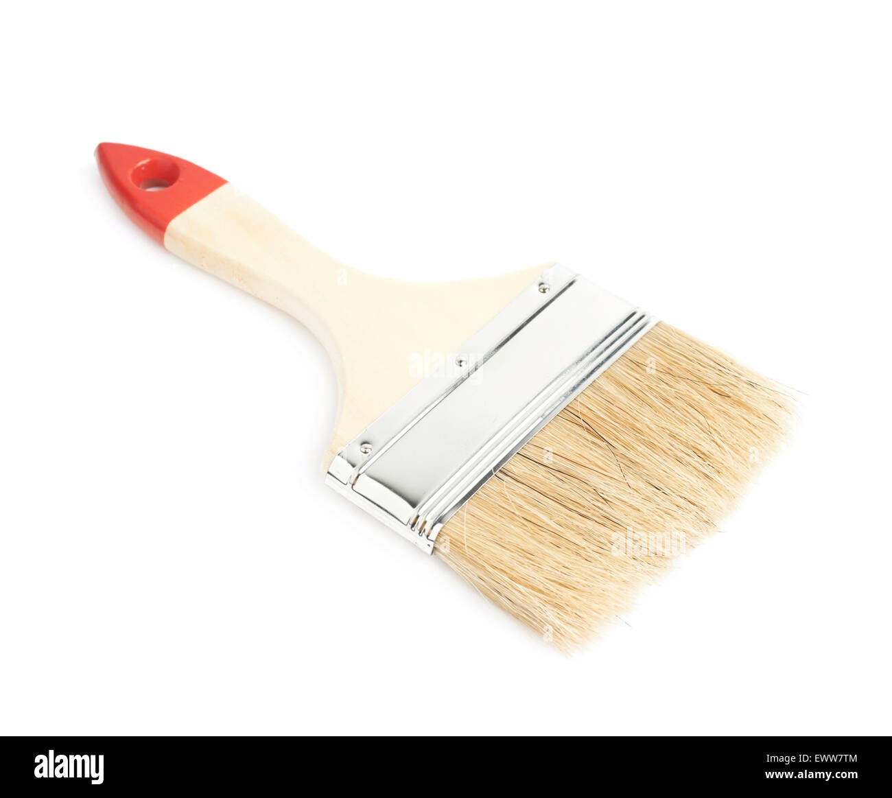 Wide paint brush isolated Stock Photo - Alamy