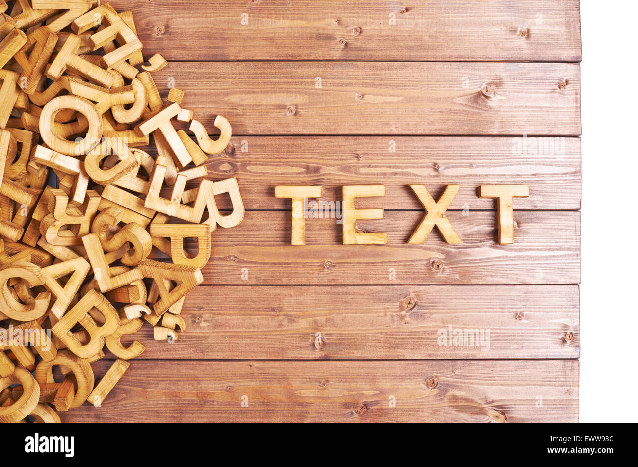 Word text made with wooden letters Stock Photo - Alamy