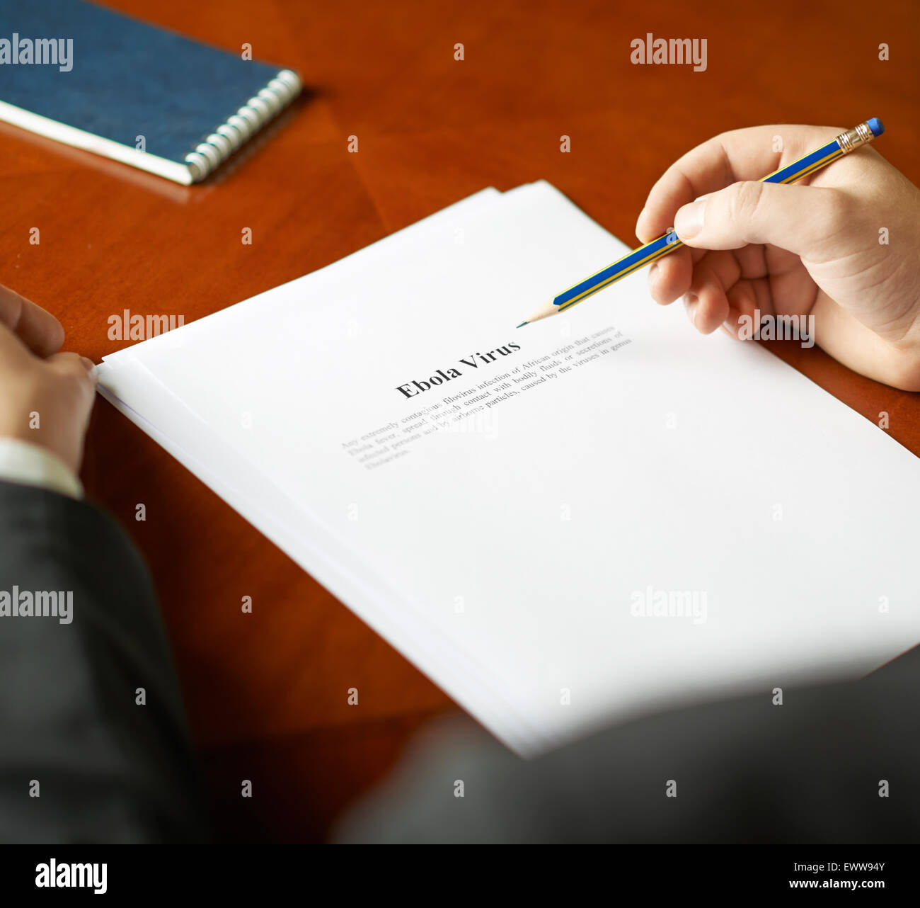 Ebola virus definition composition Stock Photo - Alamy