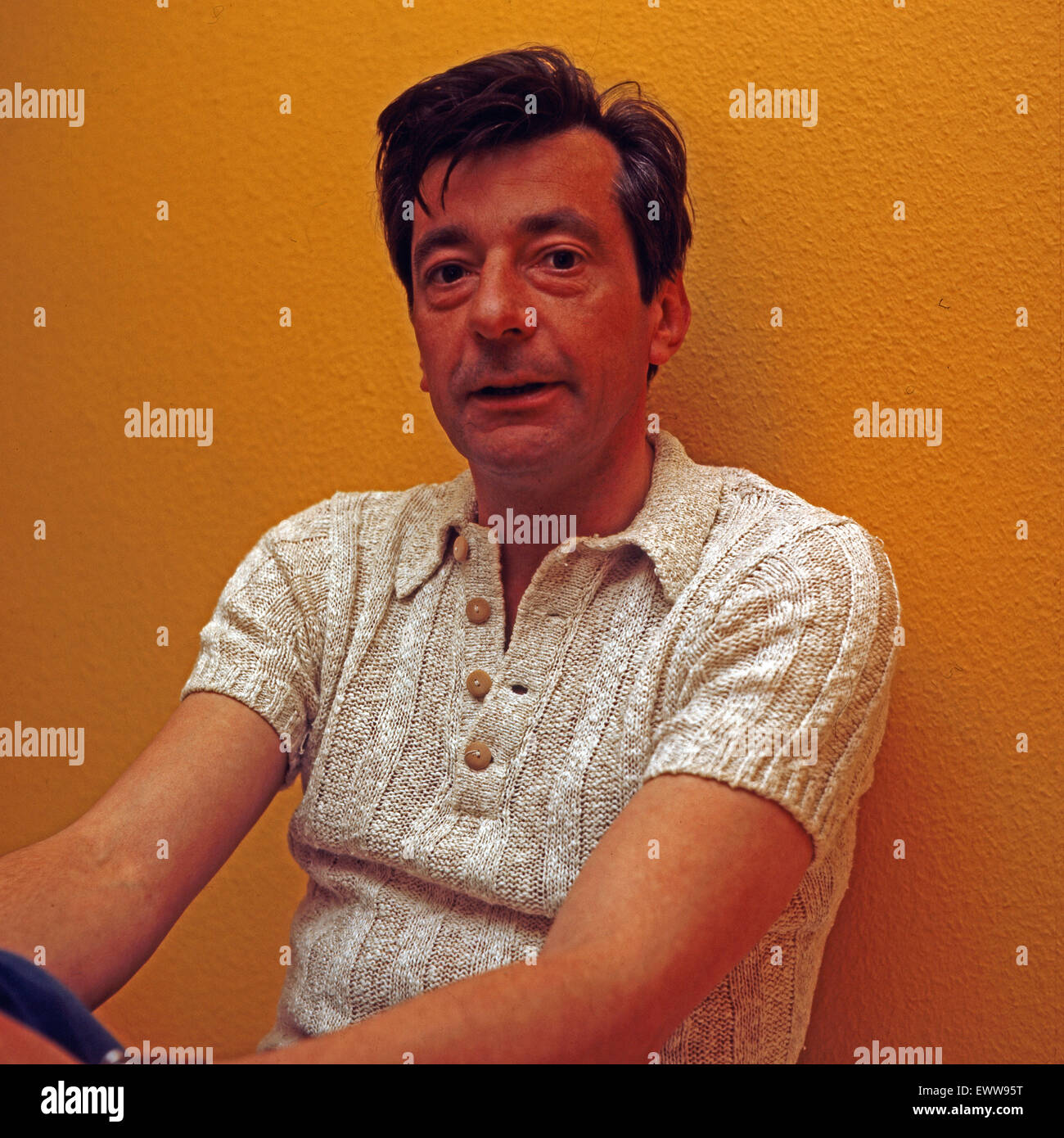 Der deutsche Schauspieler Günter Mack, Deutschland 1970er Jahre. German ...