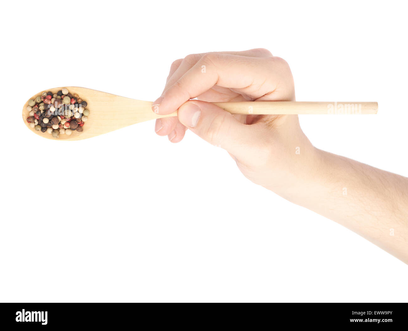 Indian food spices cooking hand Cut Out Stock Images & Pictures - Alamy