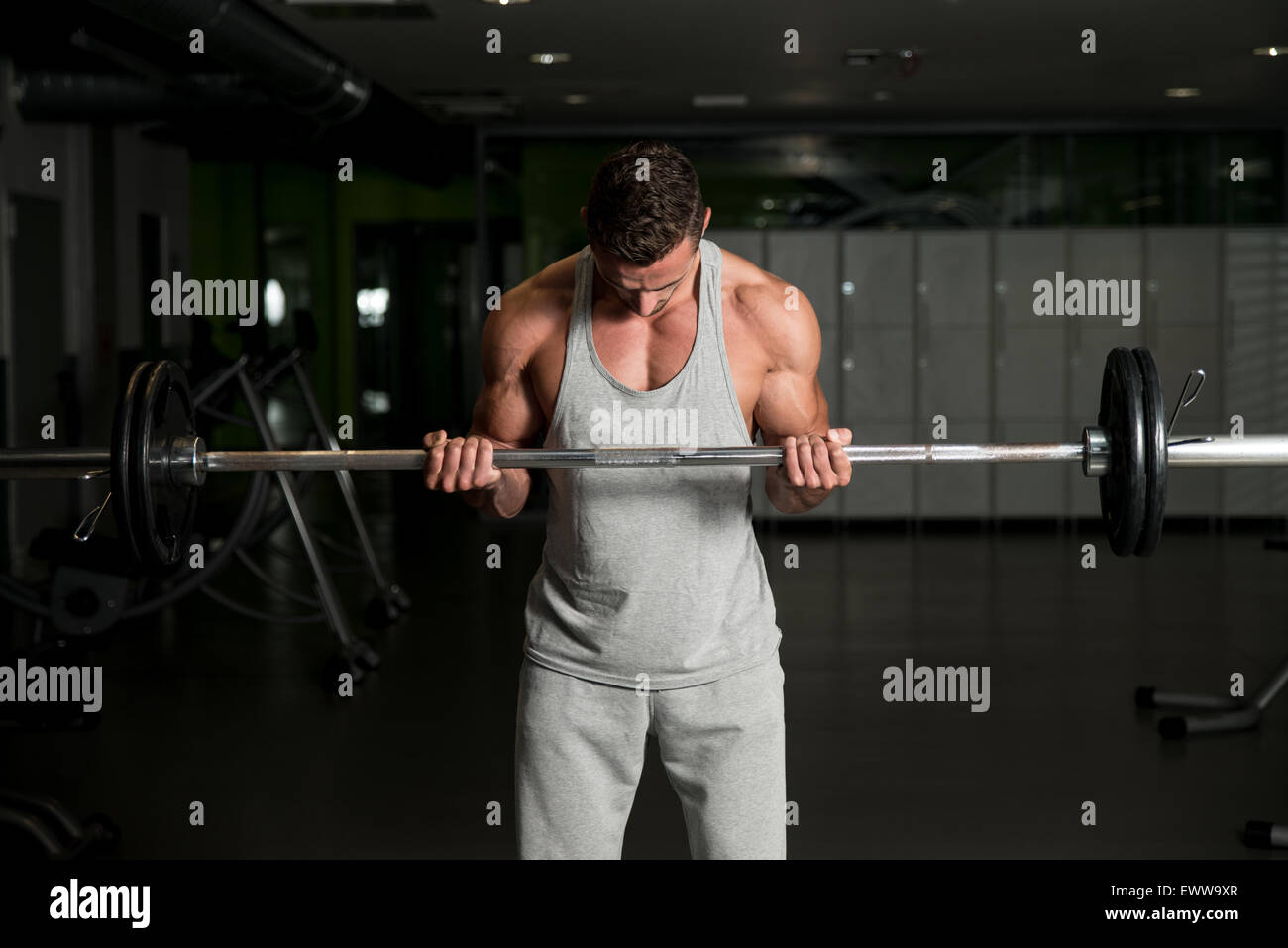 Muscular men exercising medicine hi-res stock photography and images ...