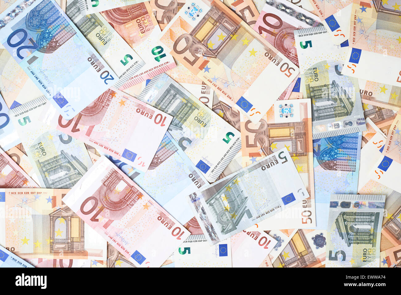Surface covered with euro bank notes Stock Photo - Alamy