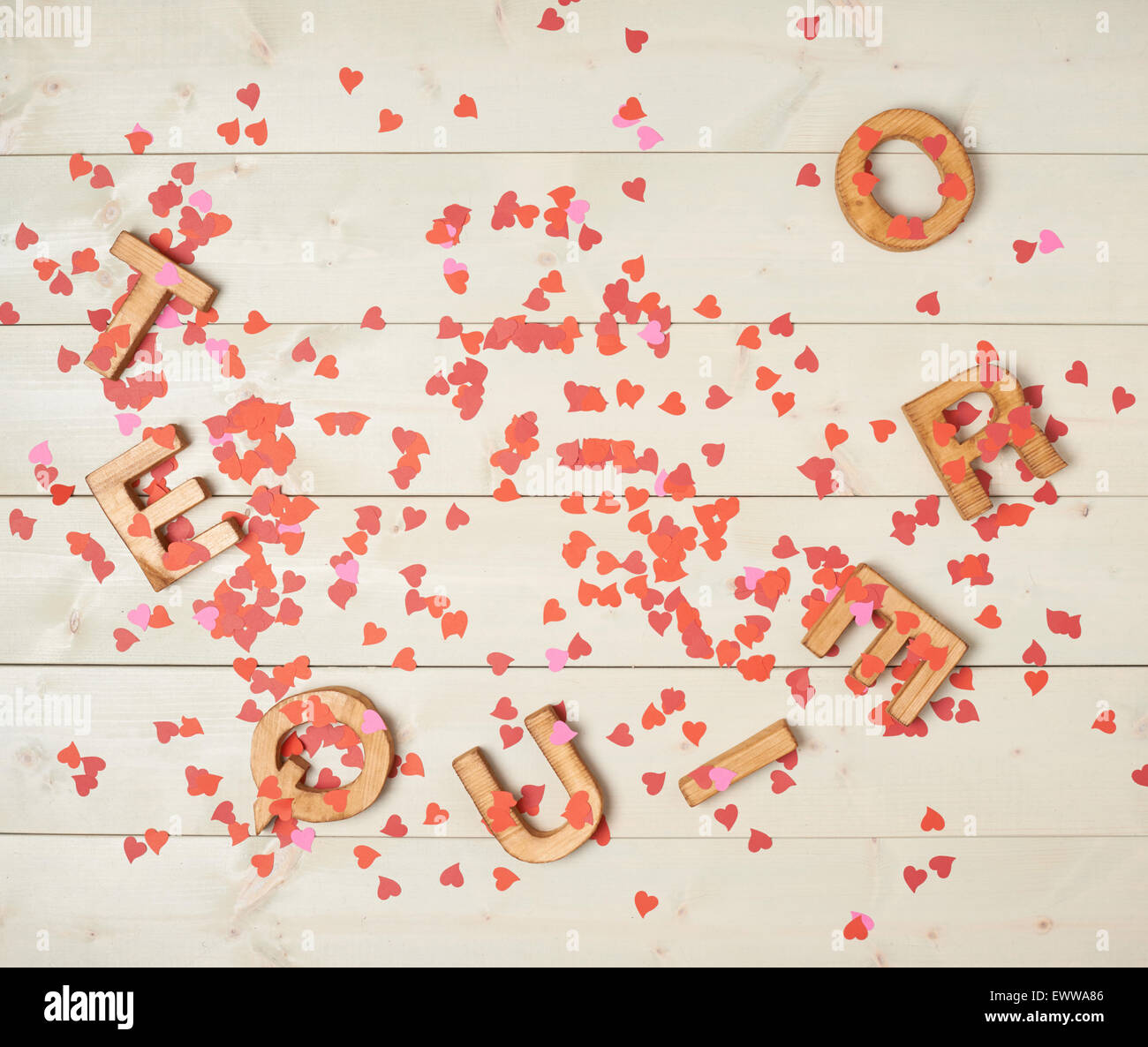 I love you composition Stock Photo - Alamy