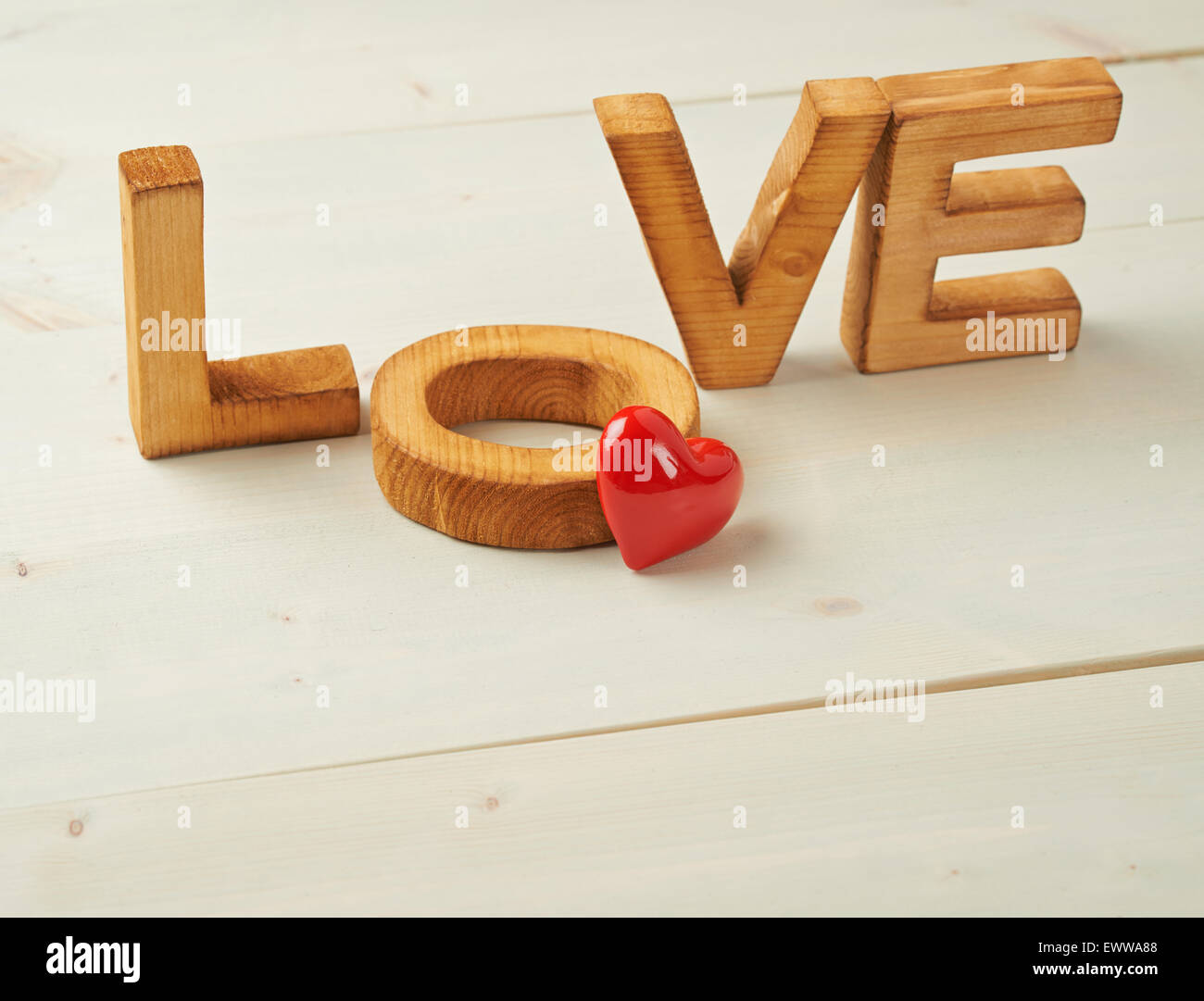 Word Love composition Stock Photo - Alamy