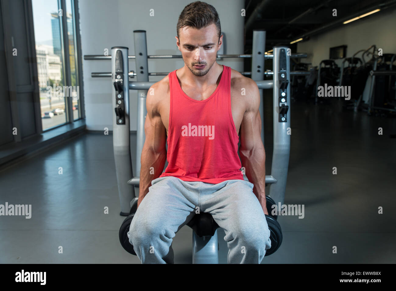 Young Men Doing Heavy Dumbbell Exercise Stock Photo - Alamy Young Men Doing Heavy Dumbbell Exercise Stock Photo - Alamy