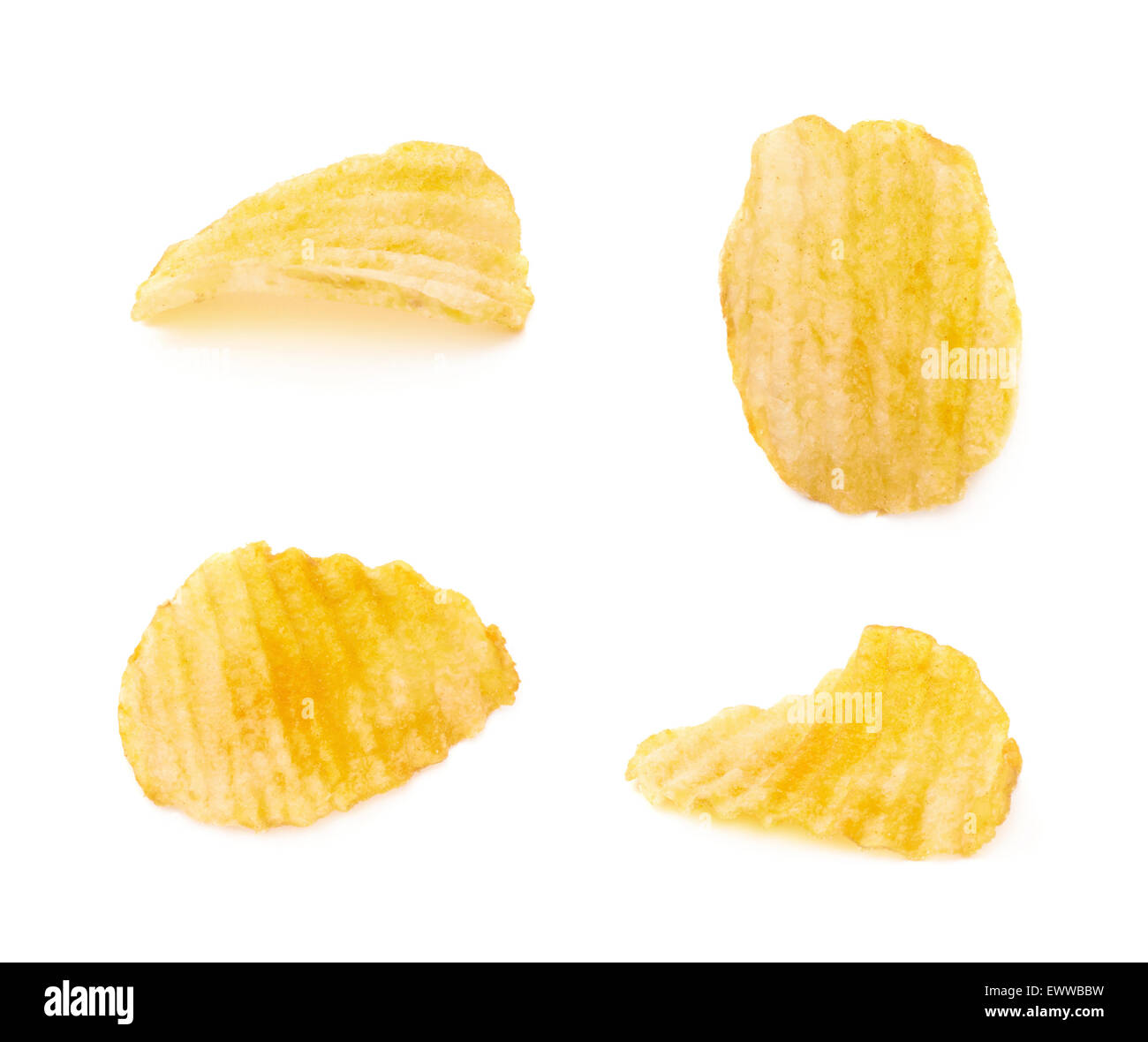 Ribbed chips Cut Out Stock Images & Pictures - Alamy