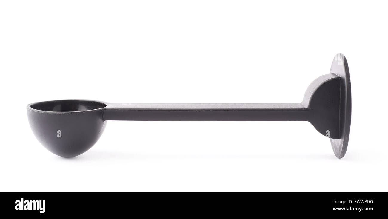 Black plastic espresso coffee tamper Stock Photo - Alamy