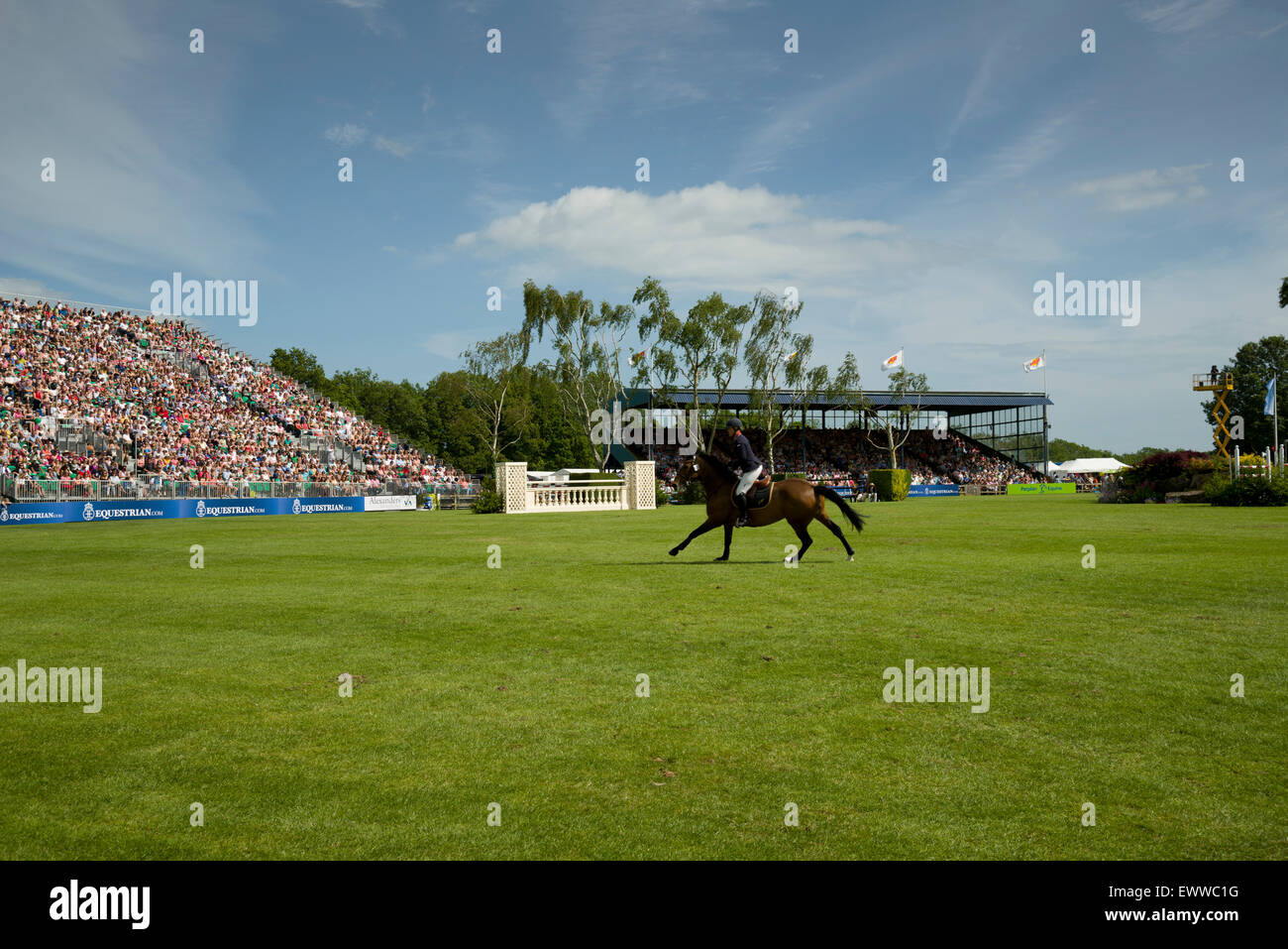 Hickstead Derby international horse jumping event in June 2015 Stock ...