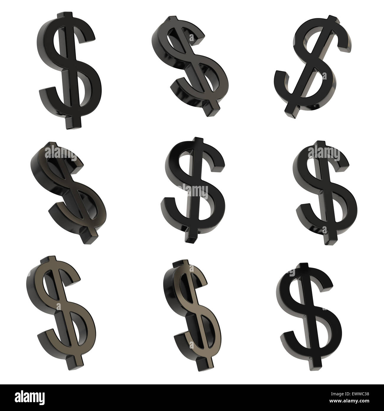 Dollar currency sign render Stock Photo - Alamy