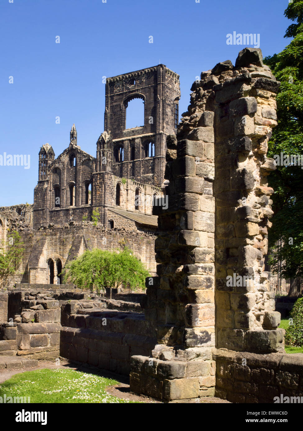 Kirkstall Abbey Ruins Kirkstall Leeds West Yorkshire England Stock ...