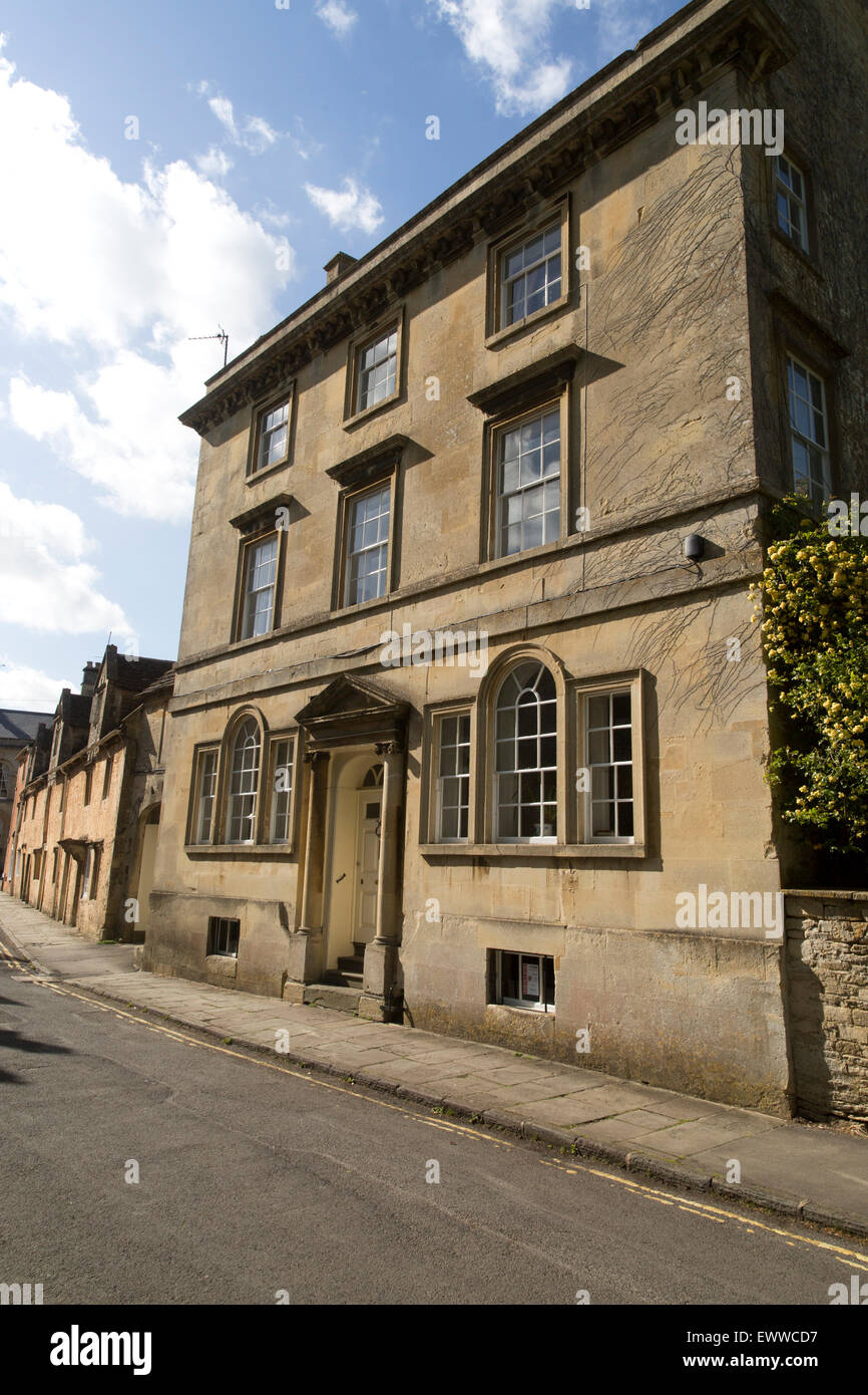 Historic buildings, Church Street, Corsham, Wiltshire, England, UK ...