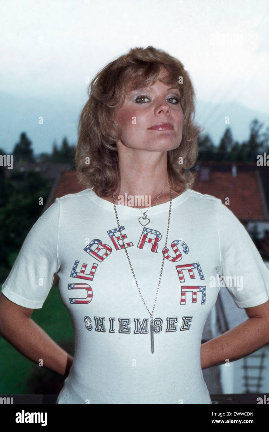 Deutsche Schauspielerin Christiane Rücker in Übersee am Chiemsee ...