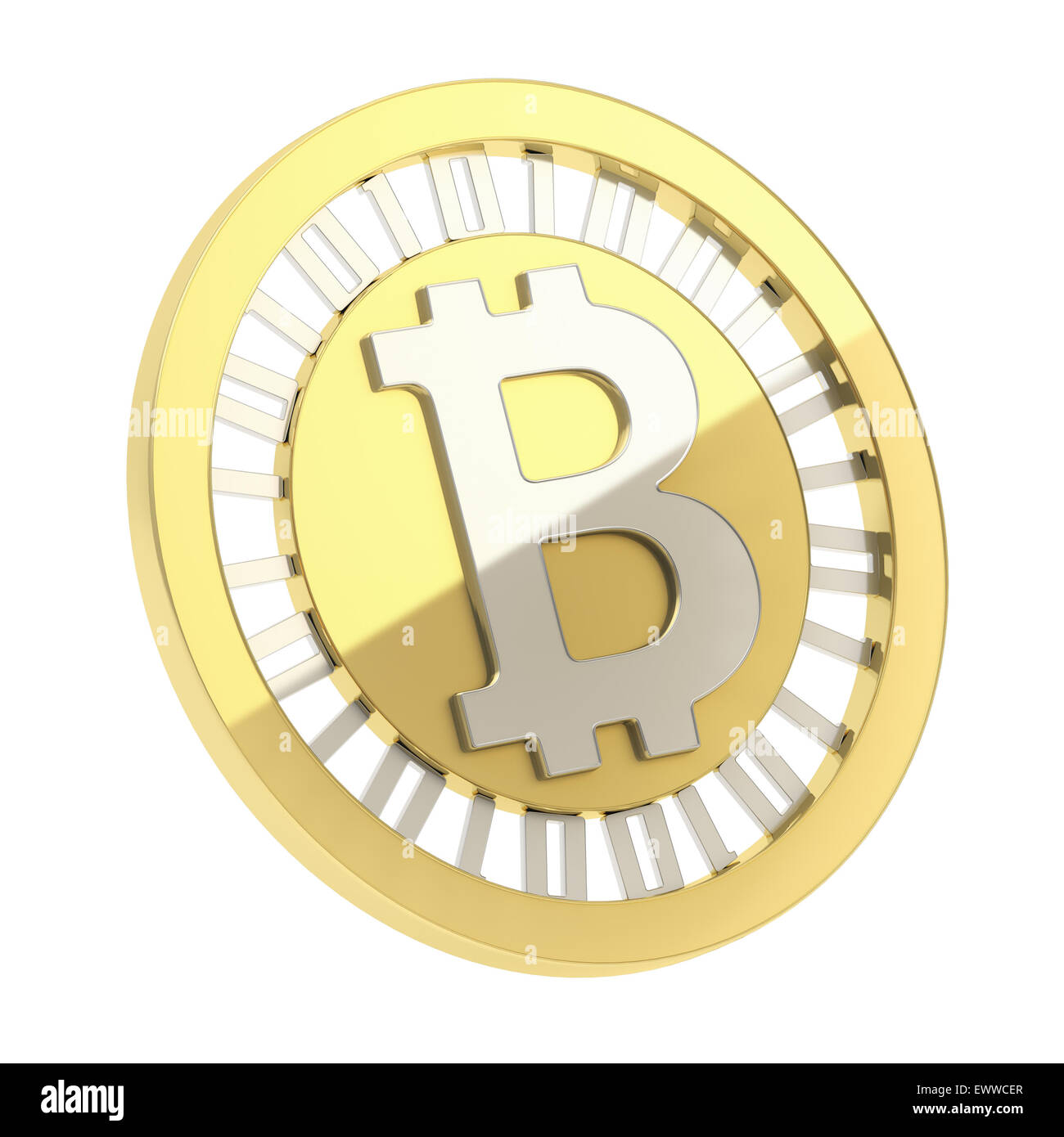 Bitcoin currency symbol coin isolated Stock Photo - Alamy
