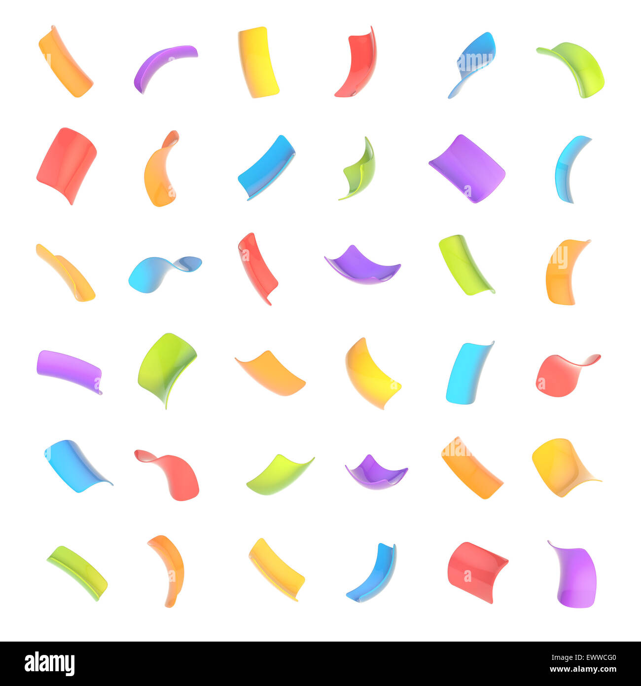 Confetti glossy flakes isolated Stock Photo - Alamy