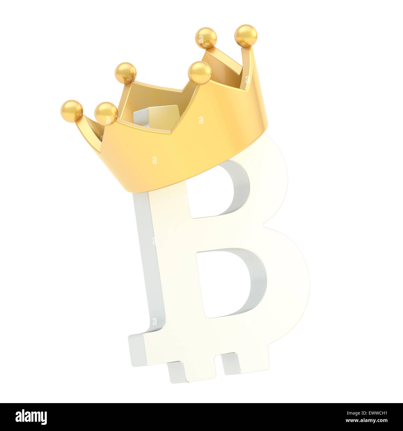 Bitcoin symbol in golden Cut Out Stock Images & Pictures - Alamy