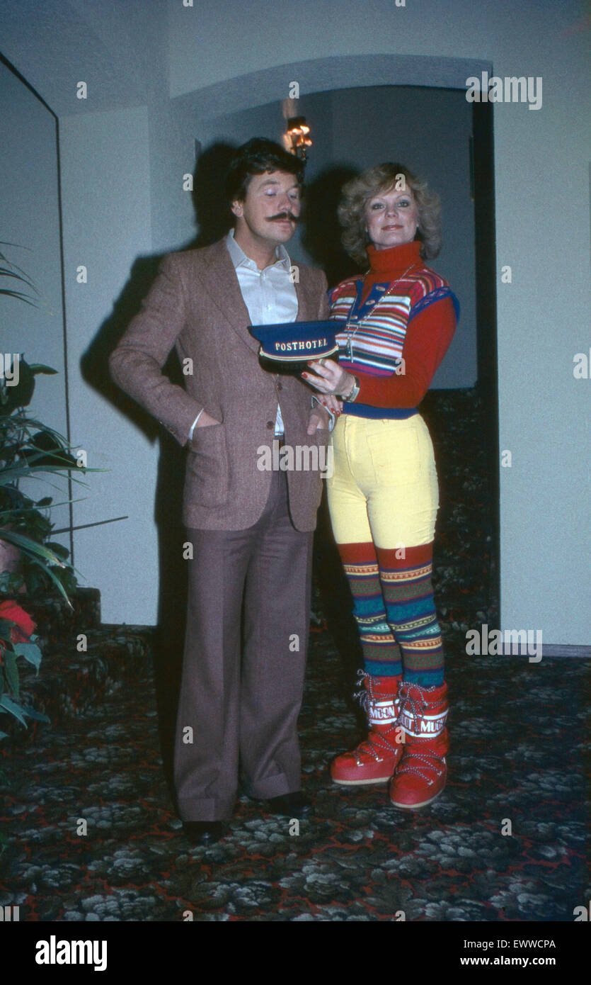 Deutsche Schauspielerin Christiane Rücker mit Hoteldirektor Jacques ...