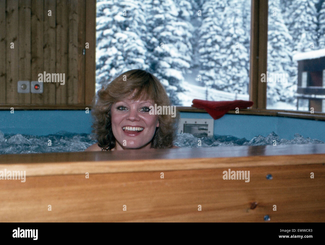 Deutsche Schauspielerin Christiane Rücker im Wellnessbereich des vom ...