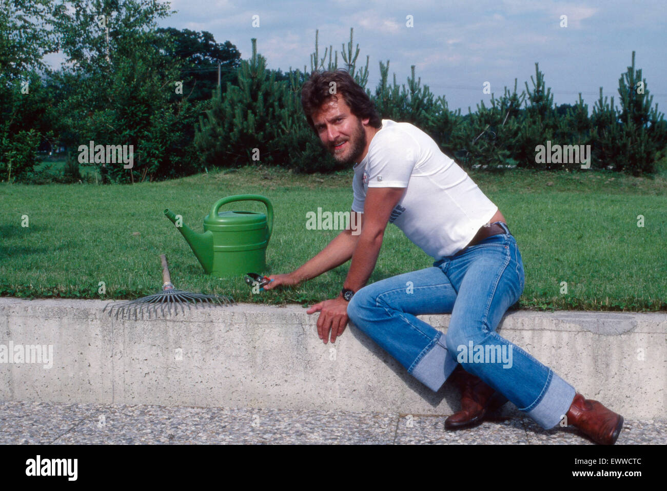 Der deutsche Schlagersänger Tom Hagen, Deutschland 1970er Jahre. German ...