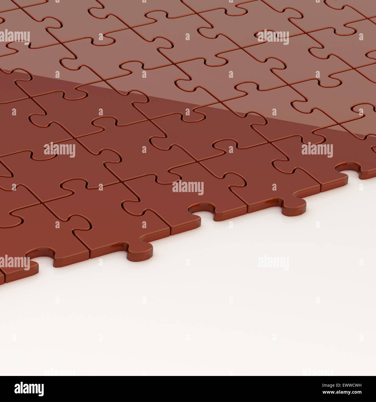 Surface half-covered with the puzzles Stock Photo - Alamy