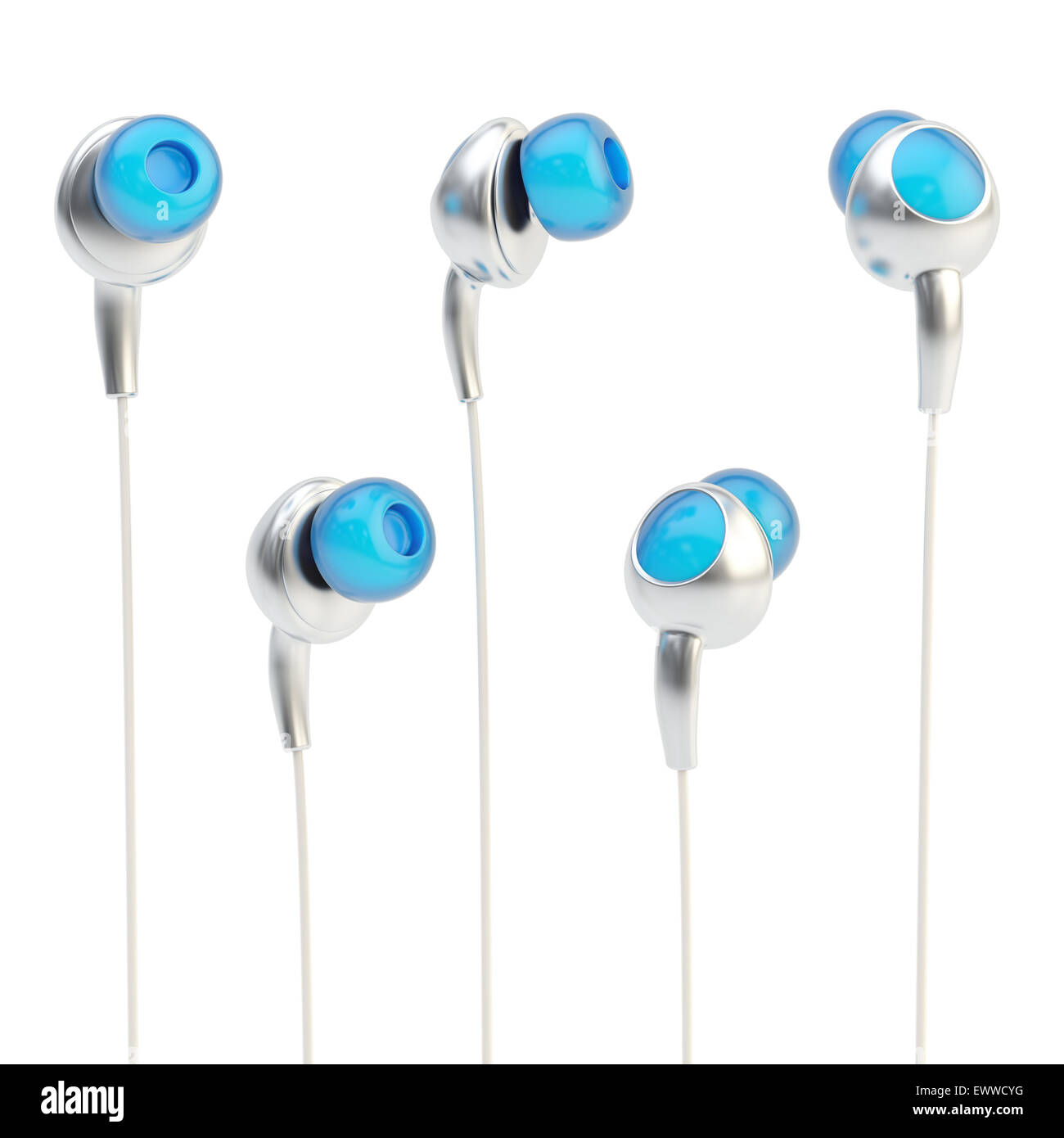 In-ear headphones isolated Stock Photo - Alamy