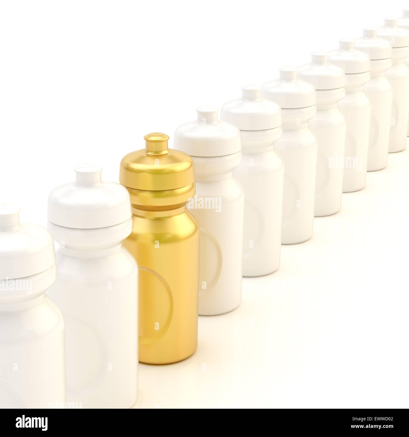 Line of plastic drinking bottles Stock Photo - Alamy