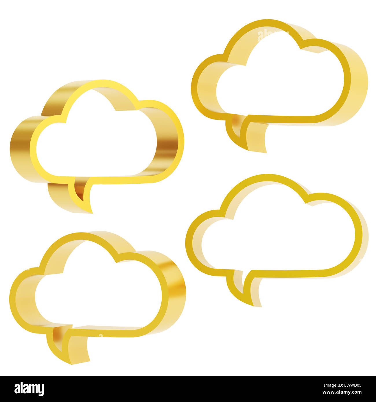 3d chat message bubbles hi-res stock photography and images - Alamy