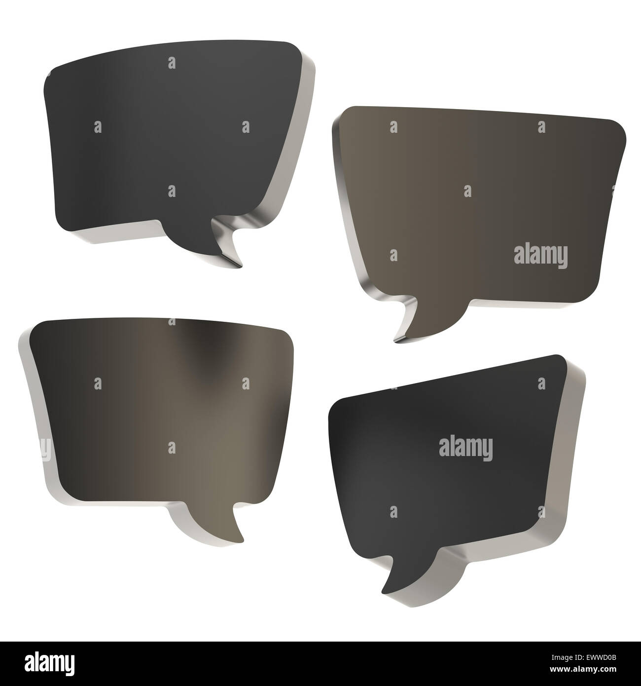 Text bubble shape isolated Stock Photo - Alamy