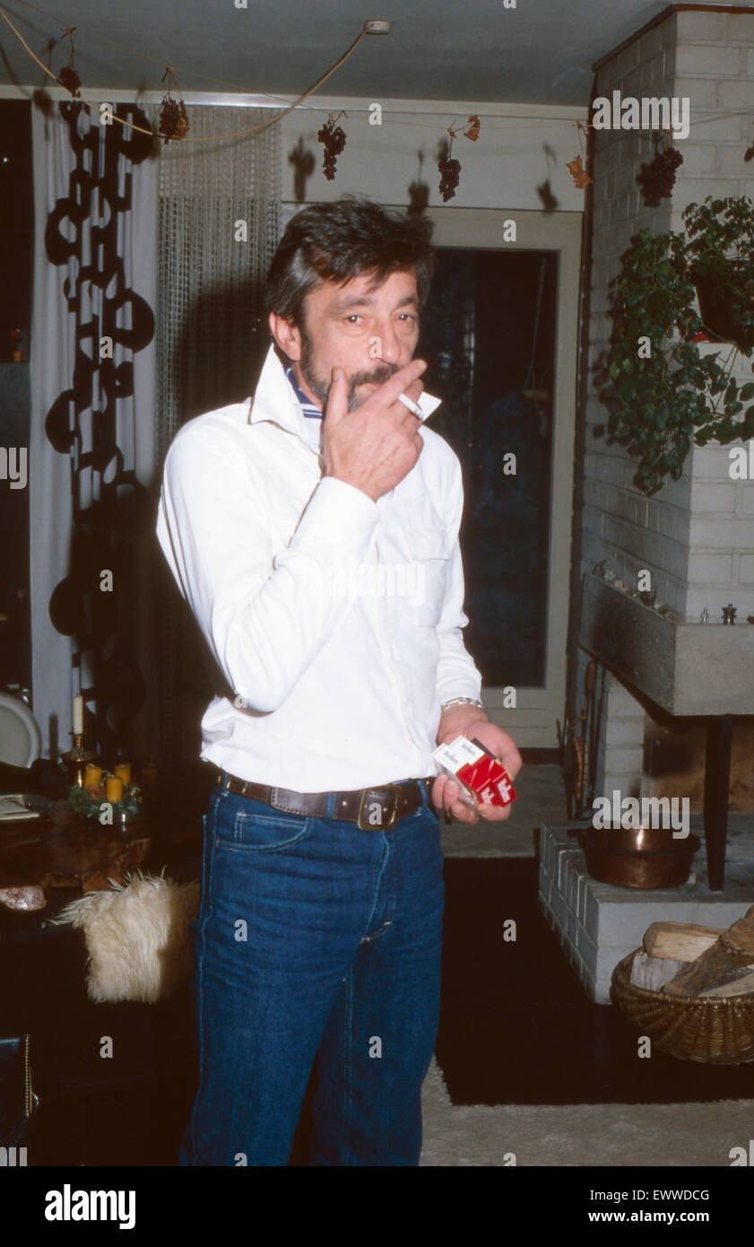 Der deutsche Schauspieler Günter Mack, Deutschland 1970er Jahre. German ...