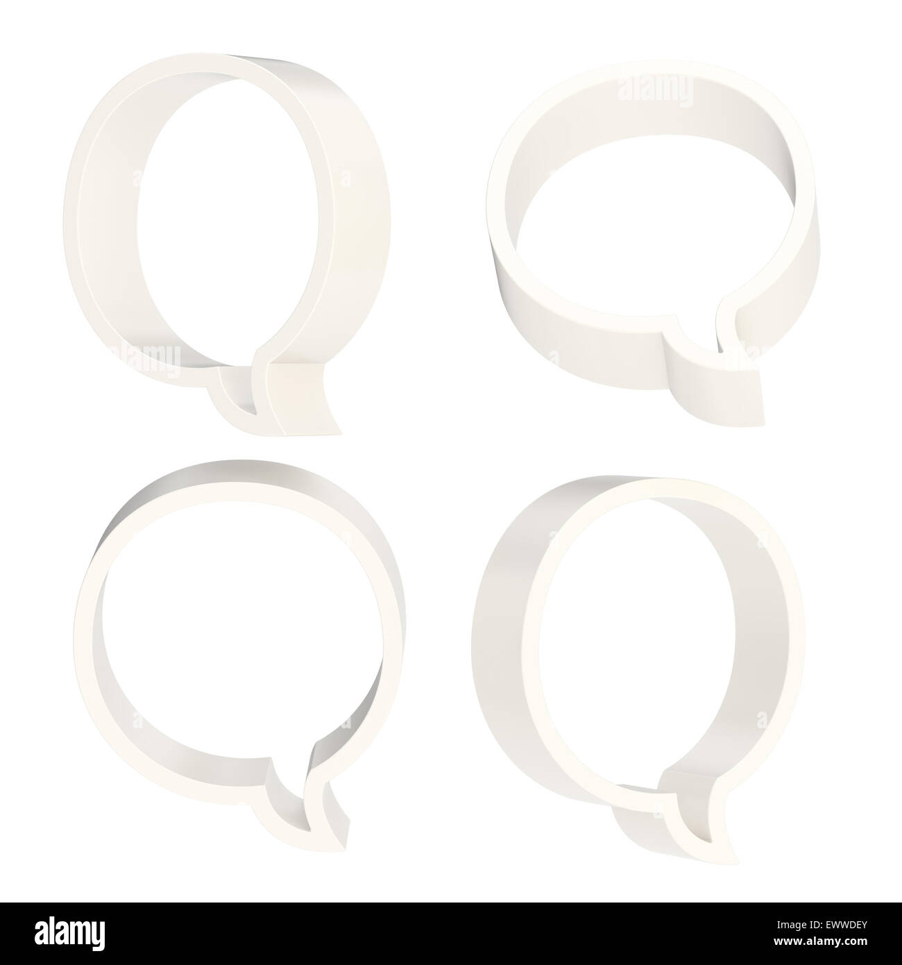 Text bubble shape isolated Stock Photo - Alamy