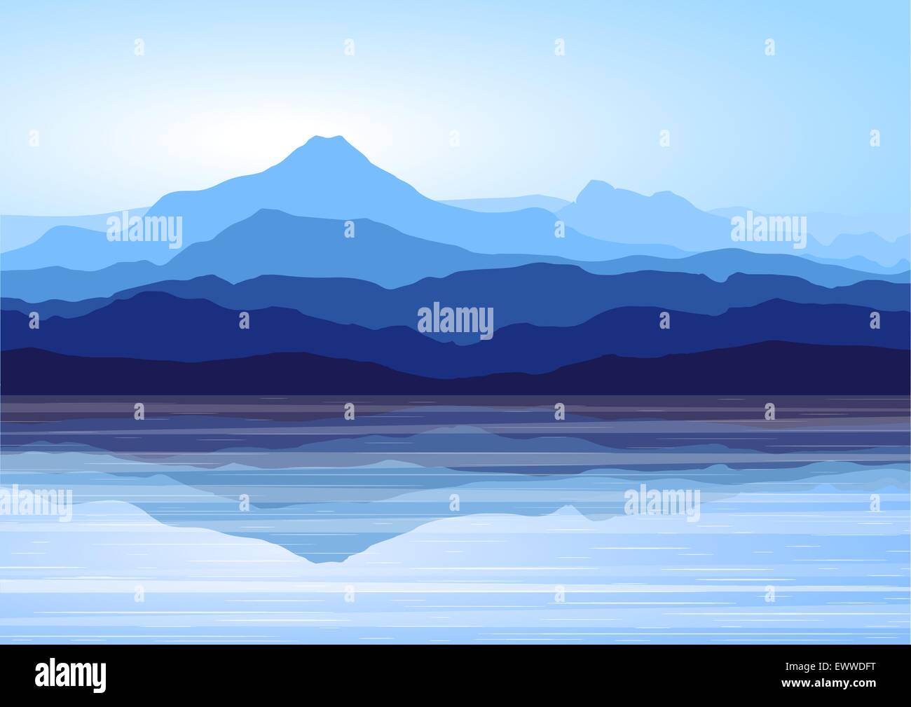 View landscape in mountain Stock Vector Images - Alamy