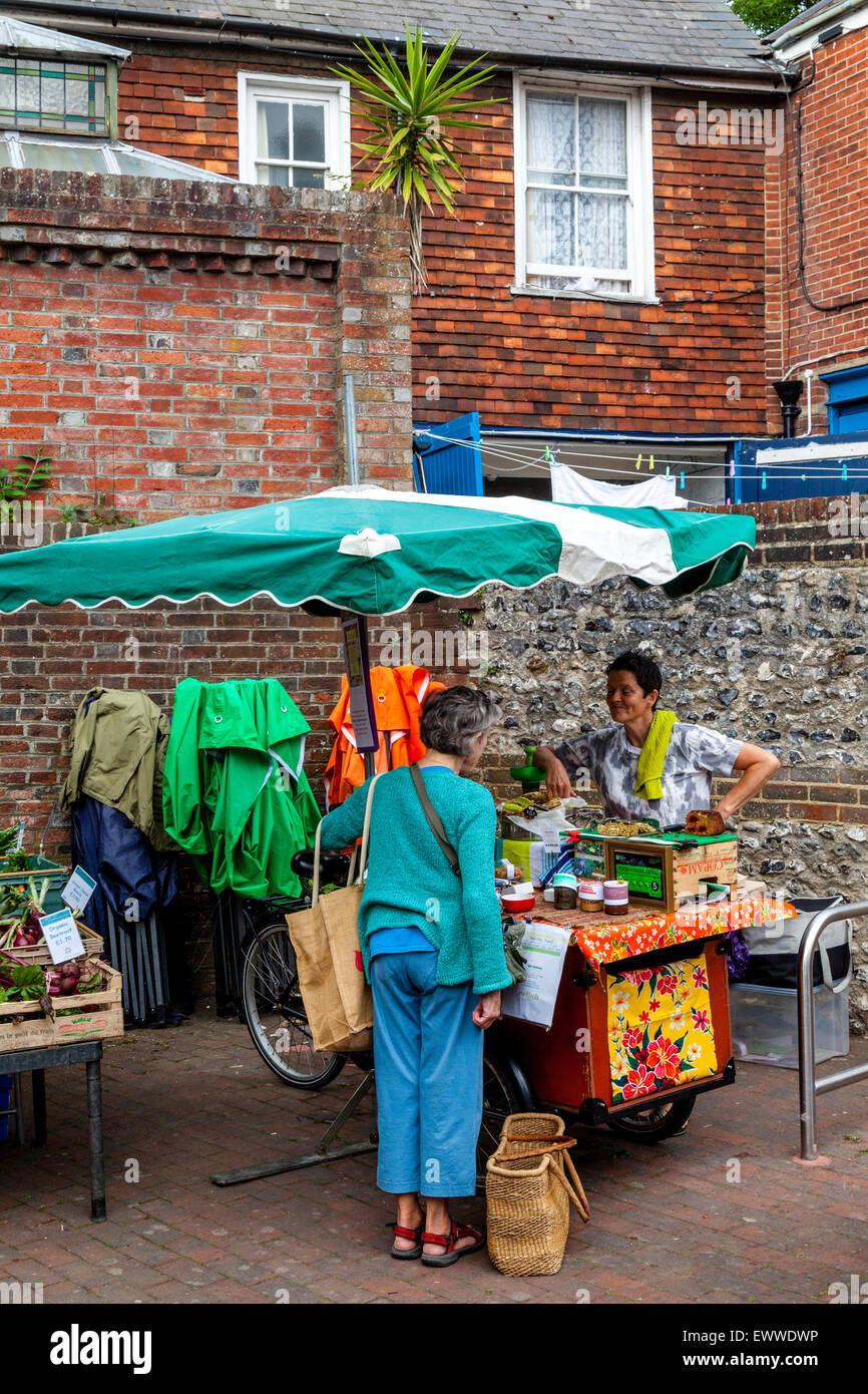 A Healthy Food Stall At The Lewes Food Market, Held Every Friday In The ...