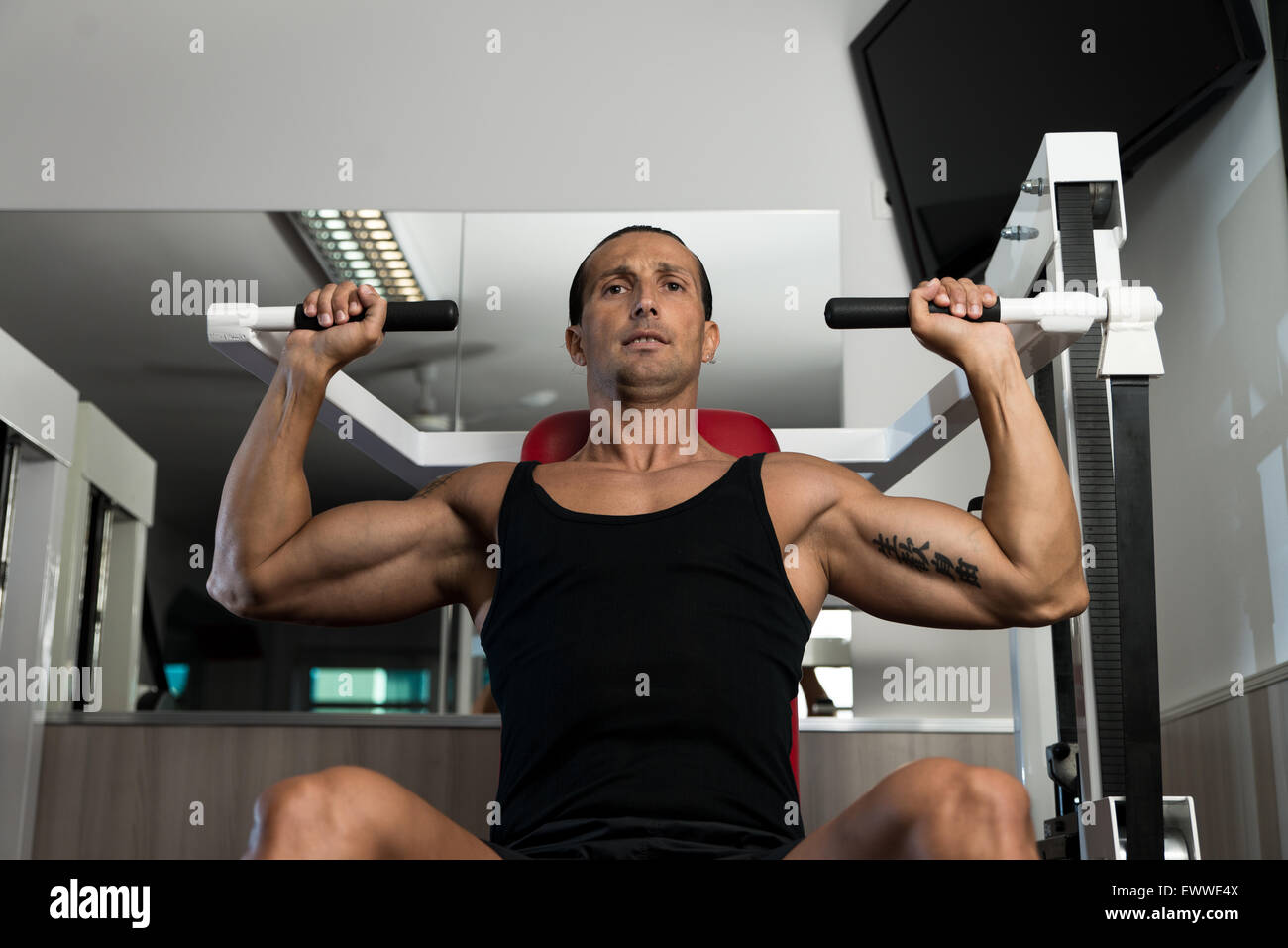 Shoulder Press Workout Stock Photo - Alamy