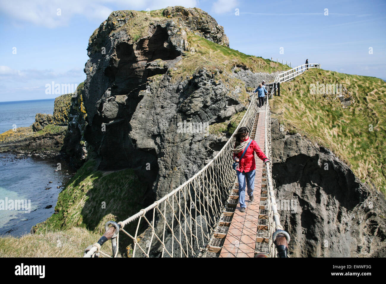 Rickety rope bridge hi-res stock photography and images - Alamy