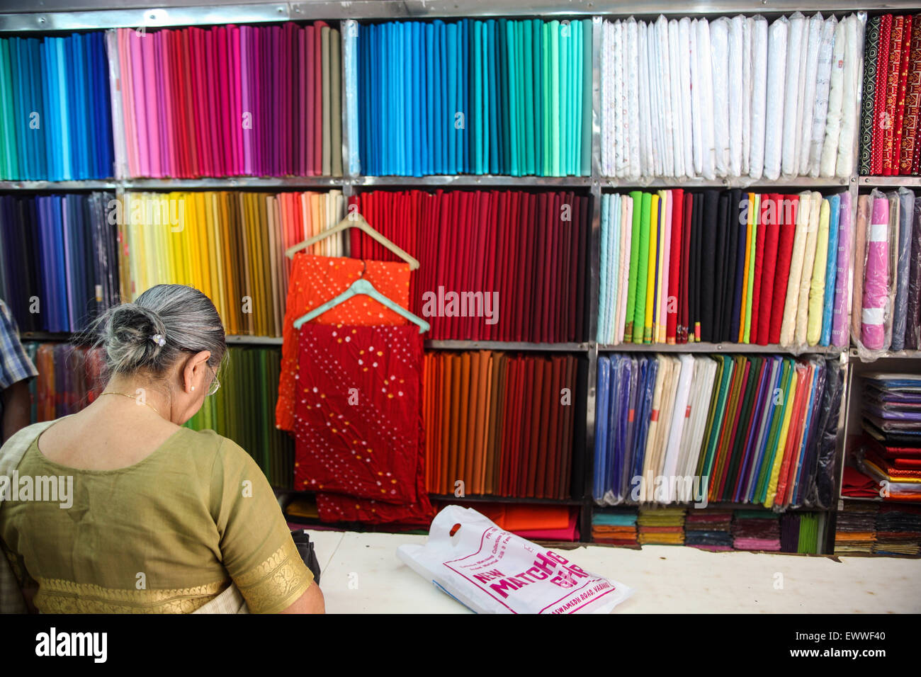 Indian,woman in silk /fabric,sari/saree,saree,sarees,store.Varanasi is ...