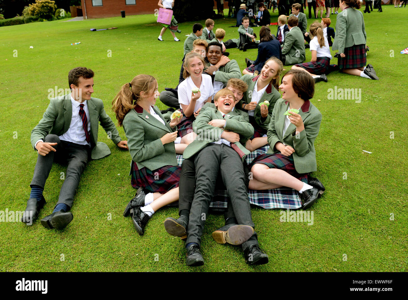 Pupils having fun at Oswestry School a co-educational independent ...