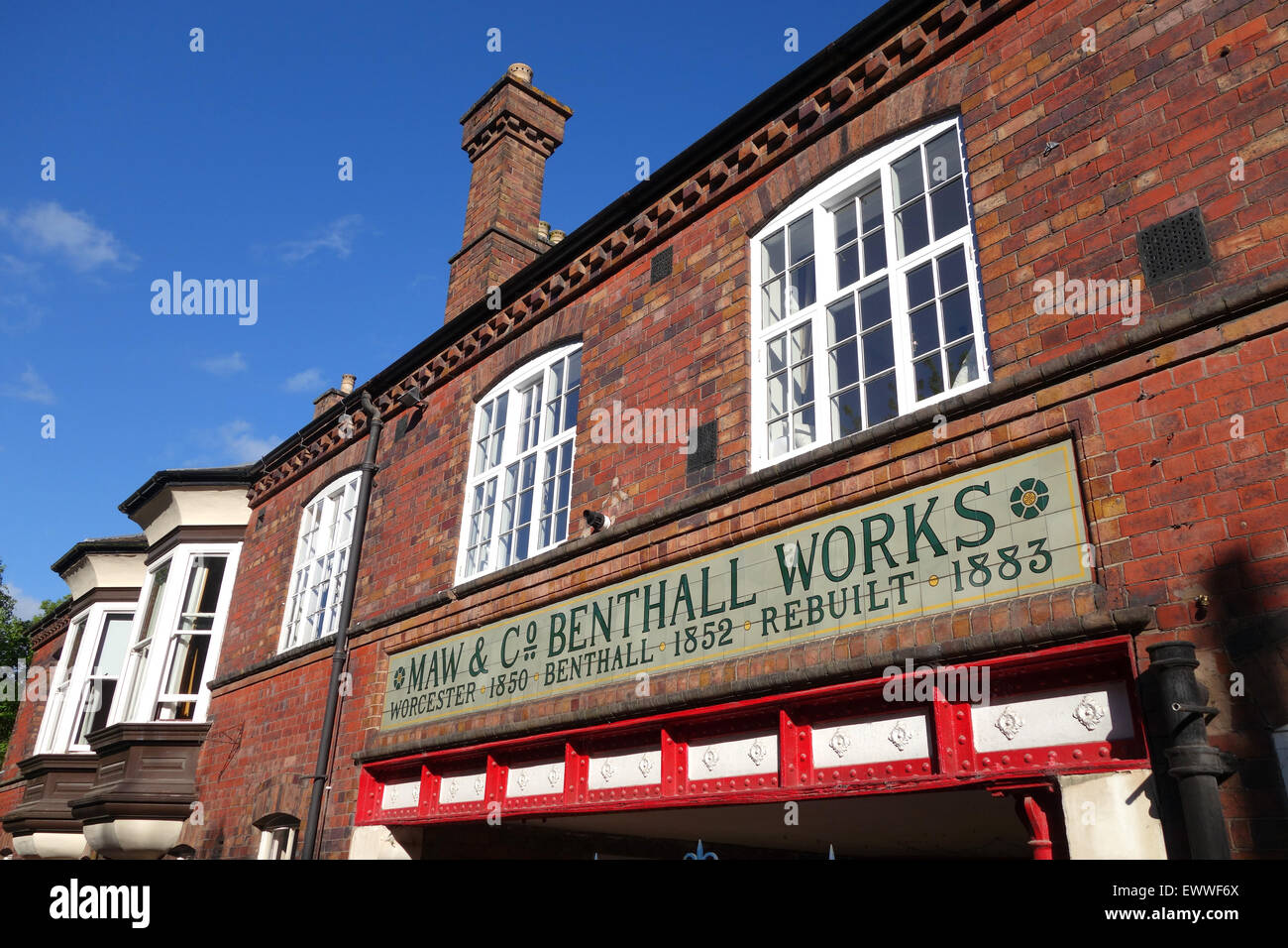 Maw & Co Benthall Works former tile factory works at Coalport in ...