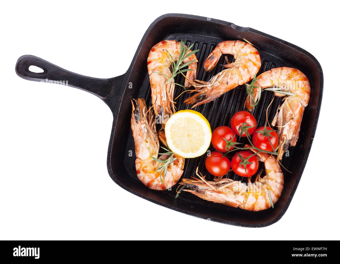 Dish grilled pan fried Cut Out Stock Images & Pictures - Alamy