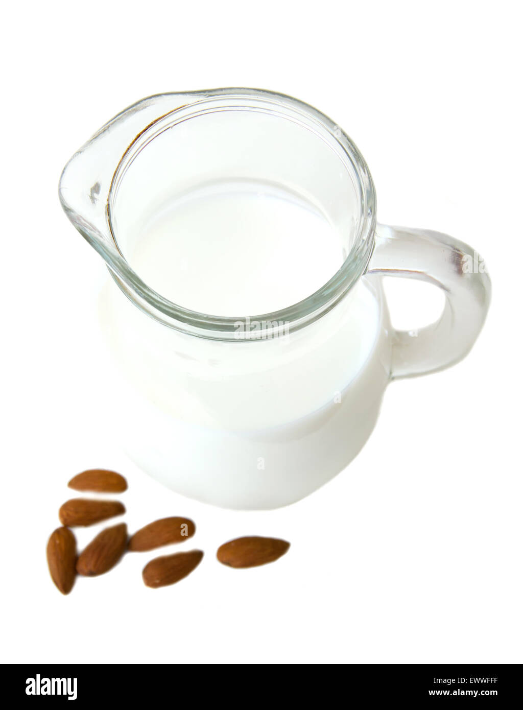 Almonds almond from above Cut Out Stock Images & Pictures - Alamy