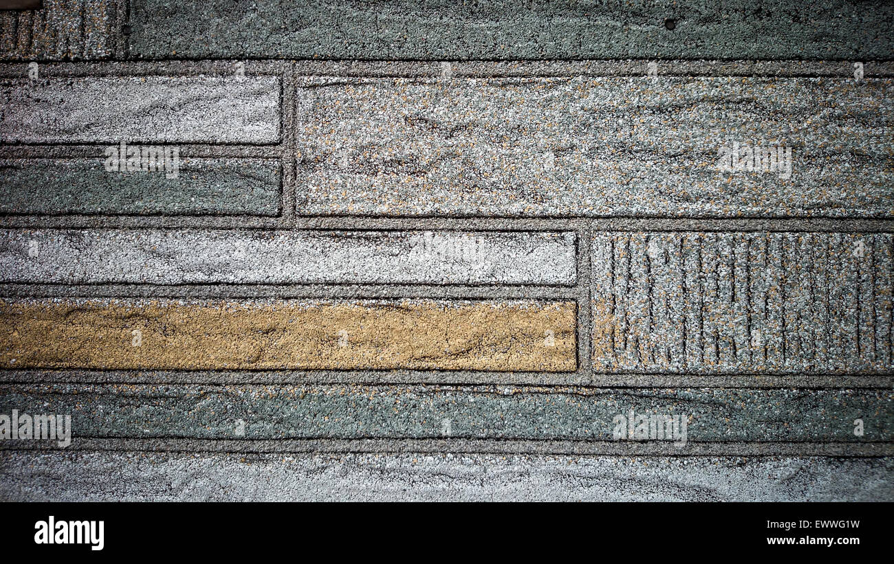 Old wall made of colored resin stone slabs as background Stock Photo ...