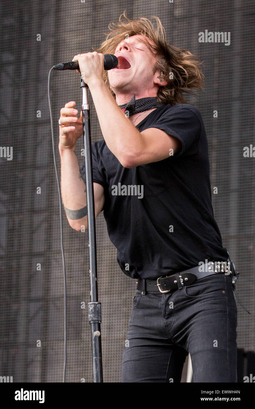 Singer matt shultz cage elephant High Resolution Stock Photography and ...