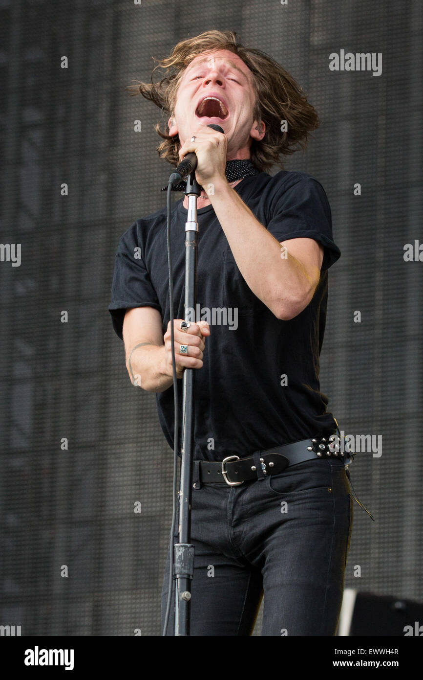 Singer matt shultz cage elephant High Resolution Stock Photography and ...