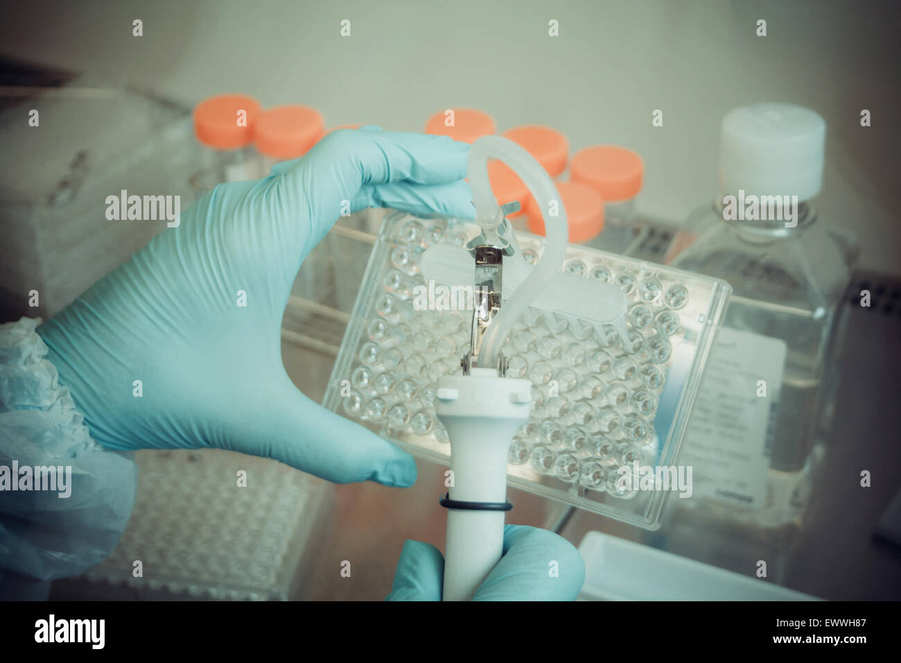 Laboratory top view hi-res stock photography and images - Alamy