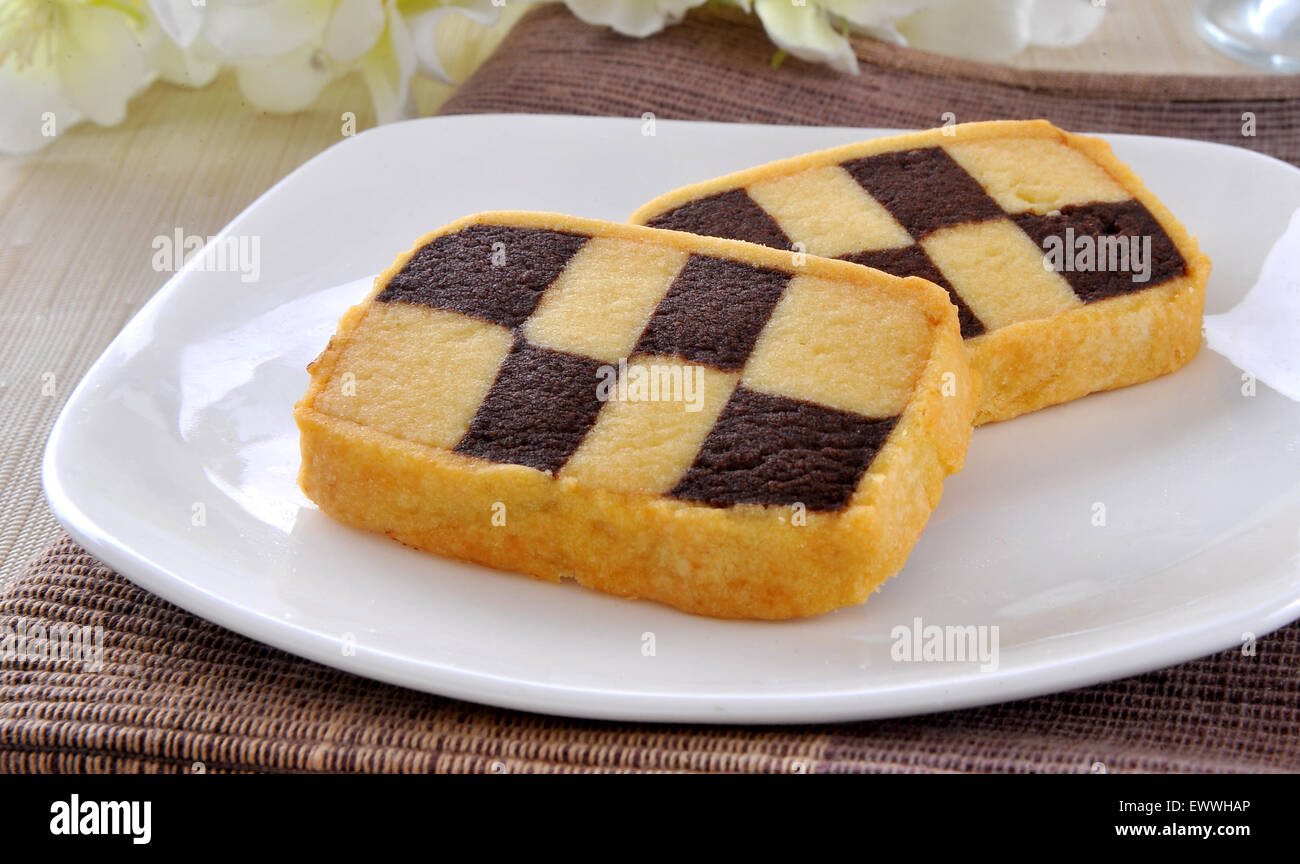 Sweet shortbread cookies chocolate hi-res stock photography and images ...