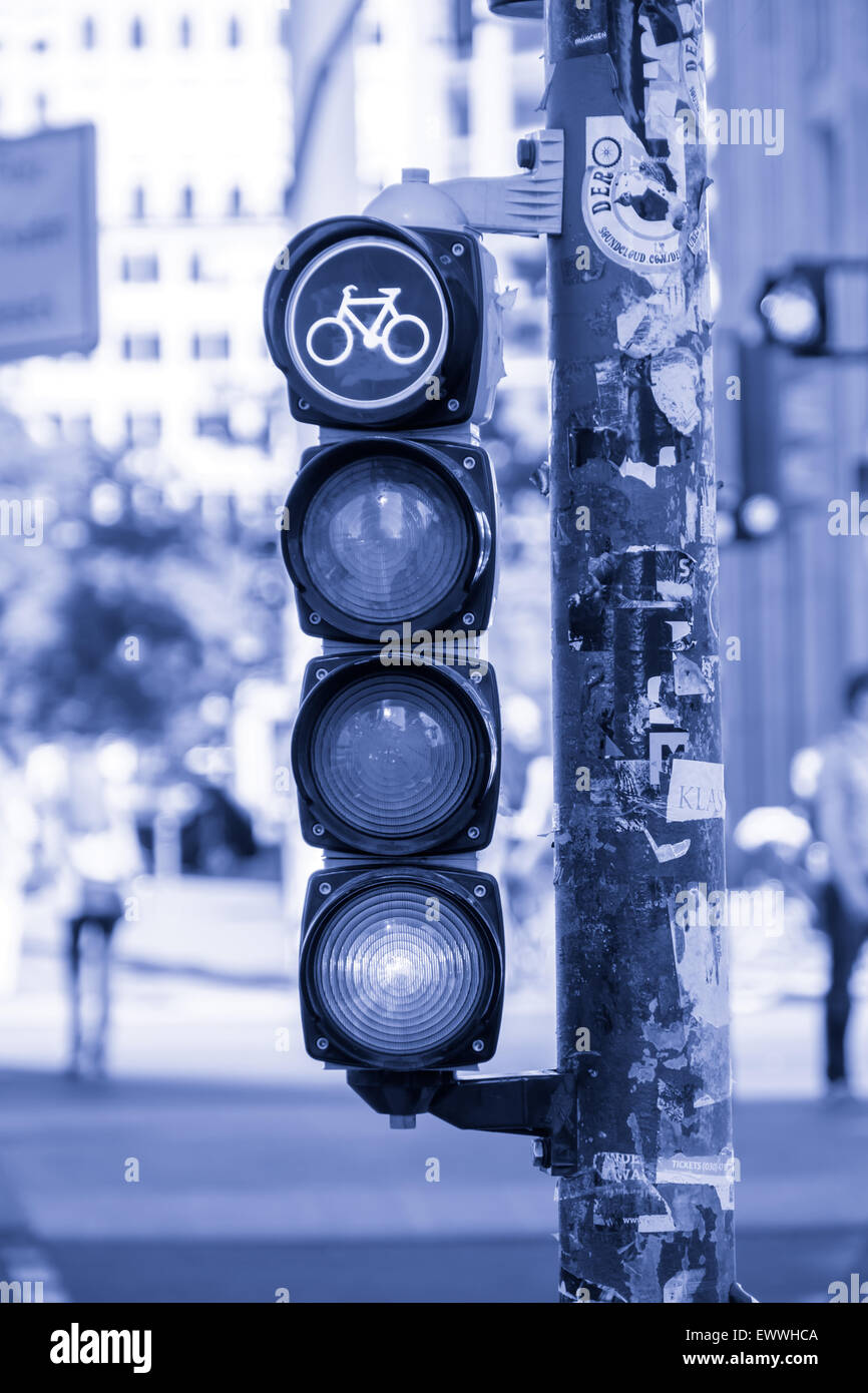 Artistic Traffic Lights Berlin Germany Stock Photo - Alamy