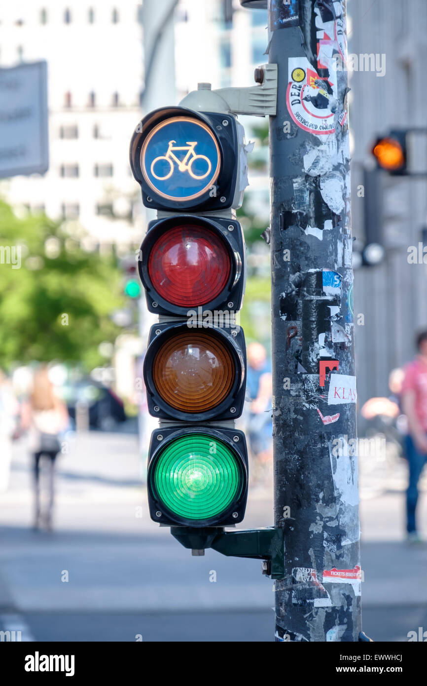 Artistic Traffic Lights Berlin Germany Stock Photo - Alamy