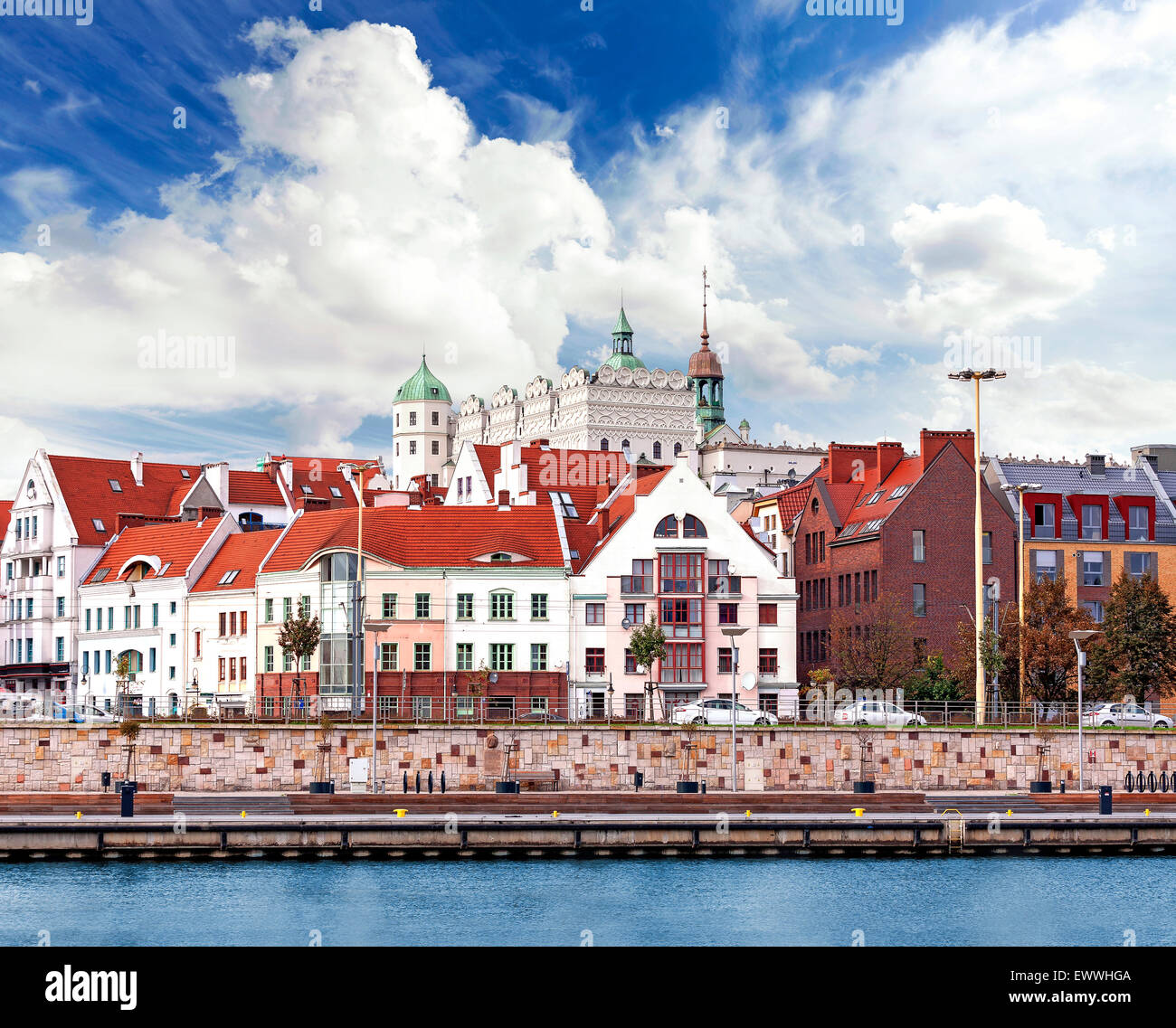 Szczecin (Stettin) City waterfront view, Poland Stock Photo - Alamy