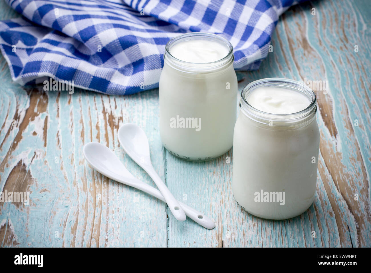 Glass yogurt jar hi-res stock photography and images - Alamy