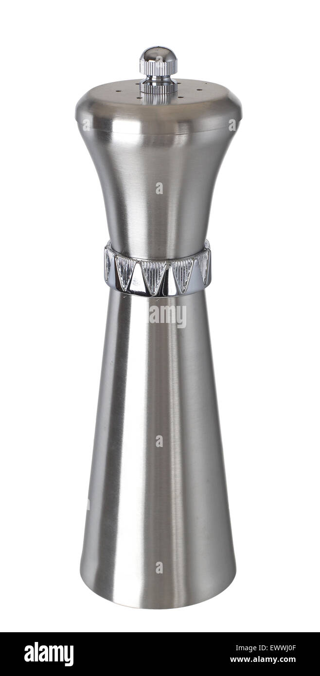 Black pepper mill metal Stock Photo - Alamy