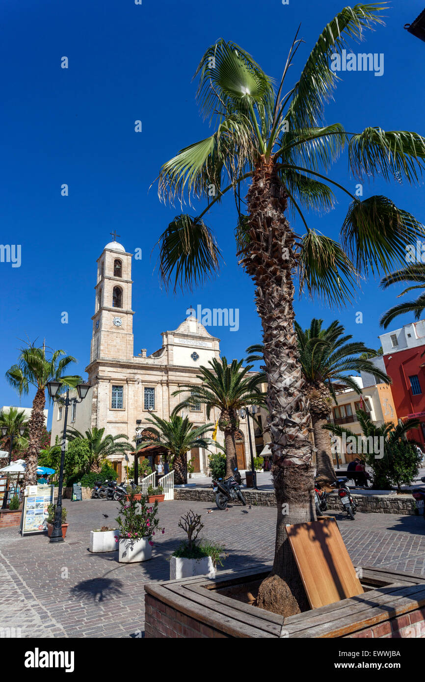 The Orthodox Cathedral, Chania, Crete, Greece, Europe Stock Photo - Alamy